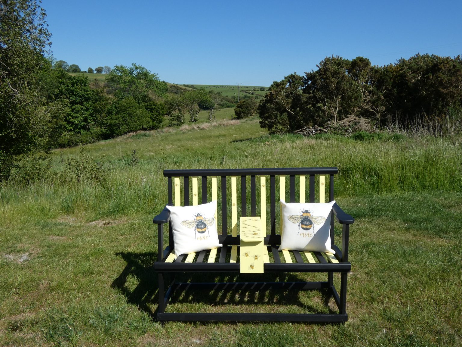 Dawn's bee bench makes it's debut
